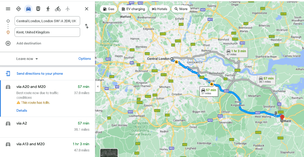 10 Scenic Drives Near London For a Road Trip | Directions, Map Links ...